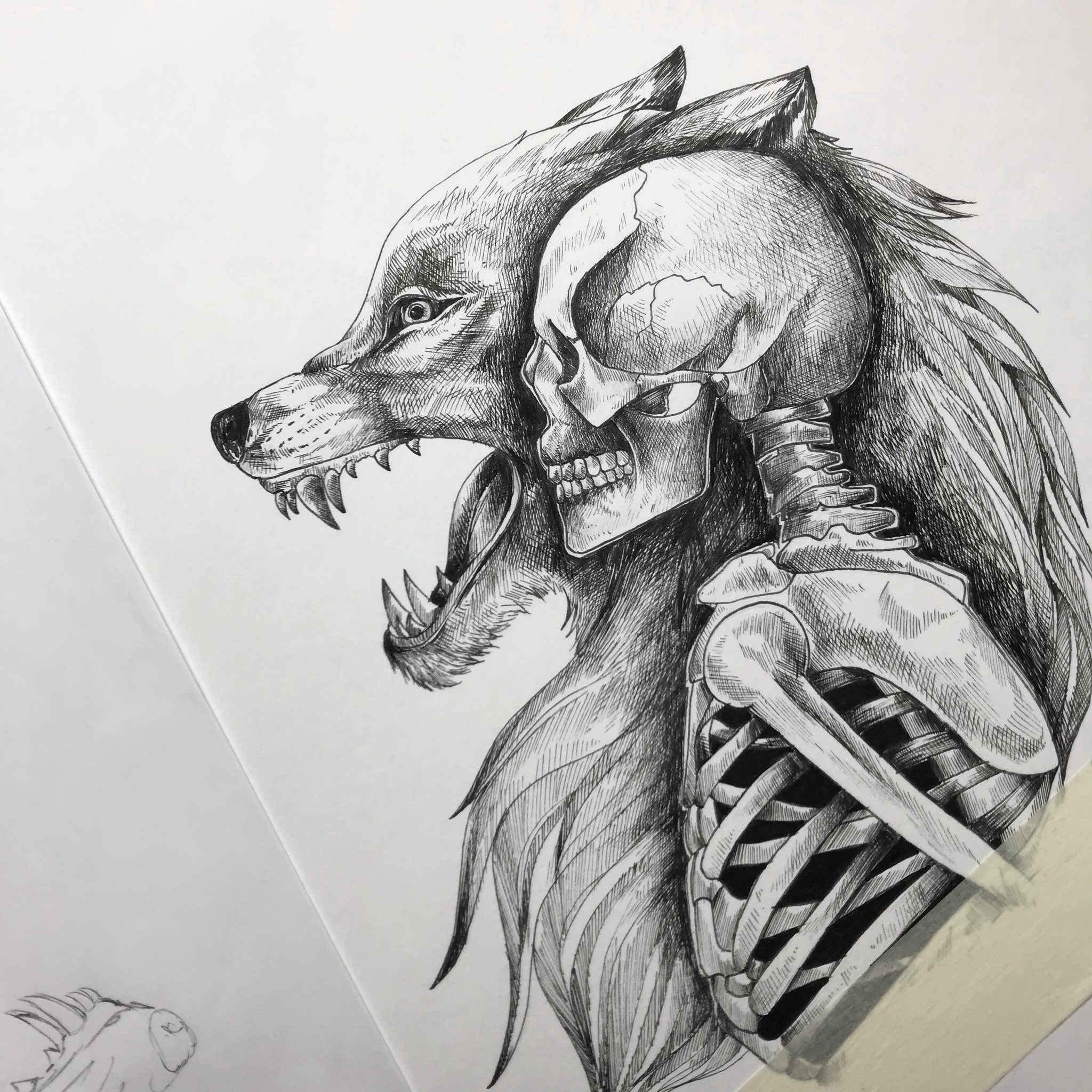 Wolf Spirit Drawing