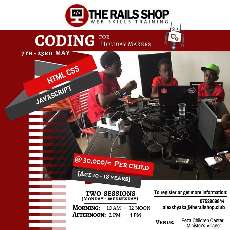 CodeImpact 🇺🇬 on Twitter: "We kick off our holiday coding sessions for 10+ years old this Monday ...