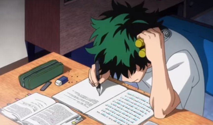Exam Stress Anime
