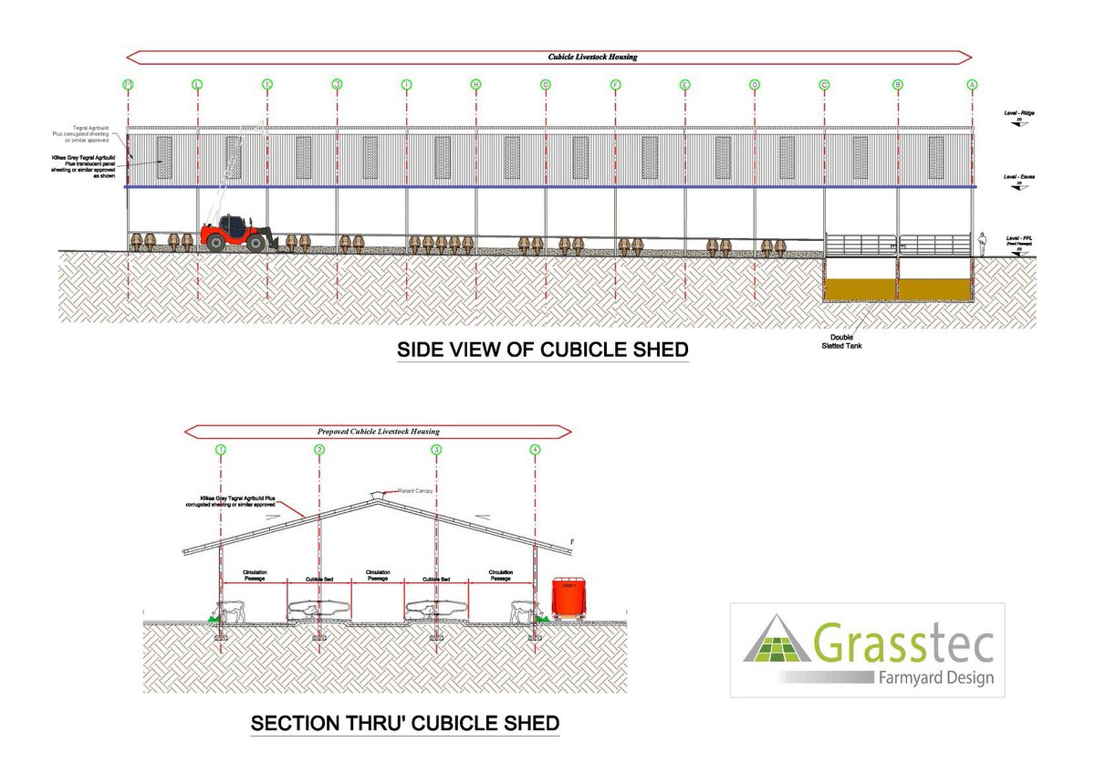 Cow Cubicle Shed Layout