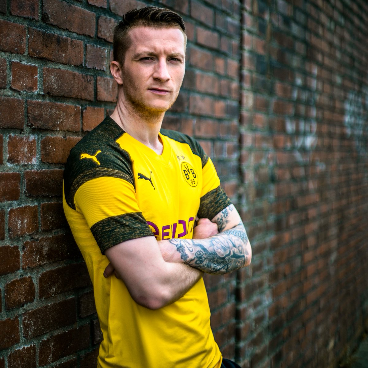 Marco Reus models the new BVB home kit ? (? via pumafootball ) | B/R ...