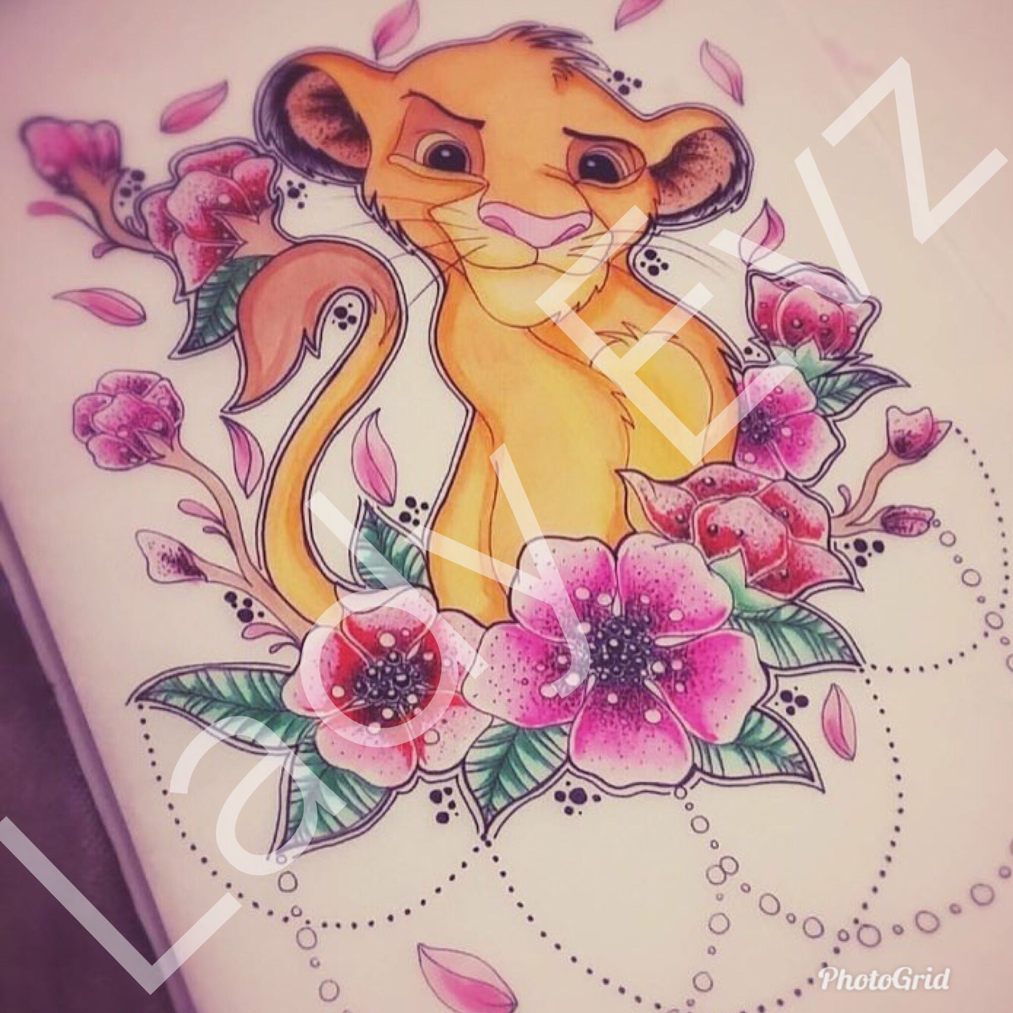 Lion King Simba Tattoo Designs