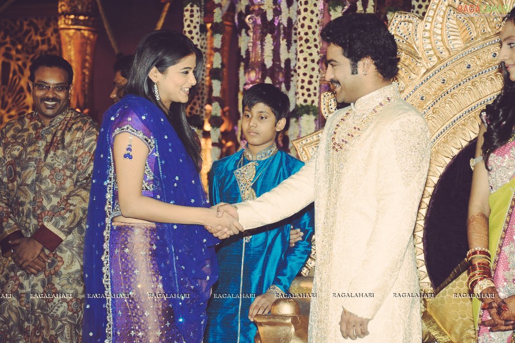 Jr Ntr Marriage Photos With Pranathi