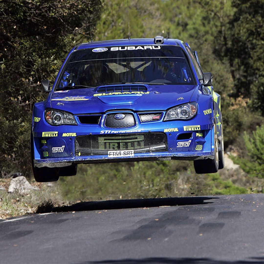 Subaru Rally Car Jump