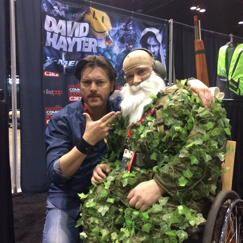 David Hayter Dressed As Snake