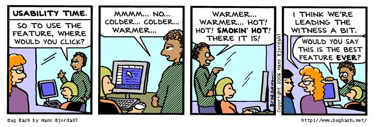 Usability Testing Comic