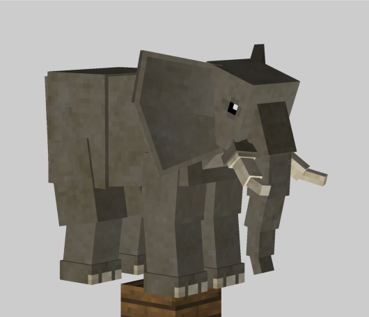 Minecraft Elephant Statue