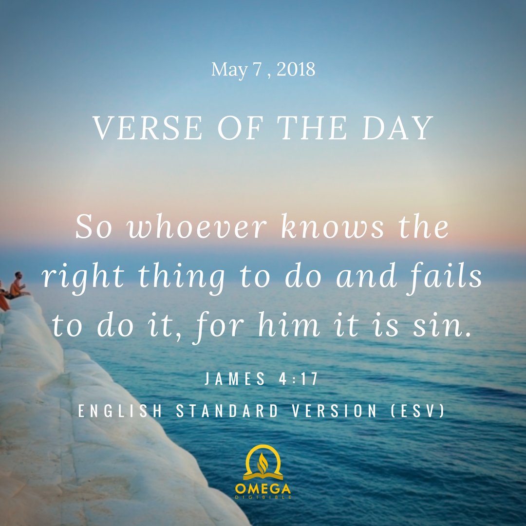 Bible Verse James 4 17