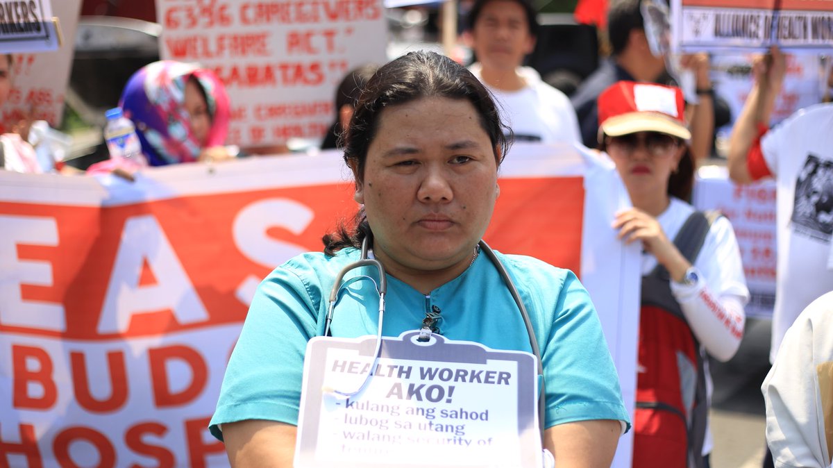 ABS-CBN News on Twitter: "Rose Mary Solinap, caregiver: Walang benepisyo, mababang sahod, parang ...