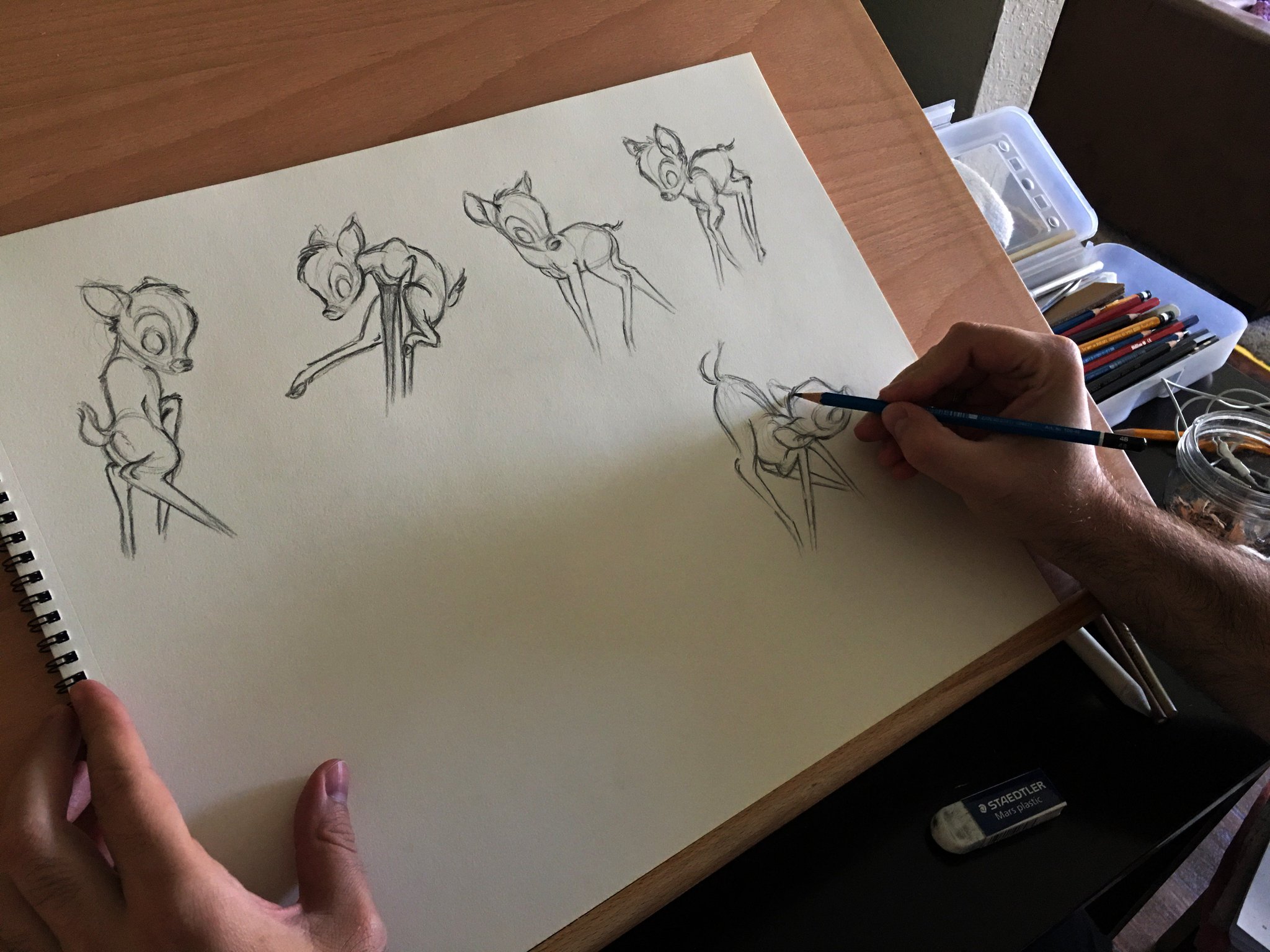 Alex Klein ArtWork on Twitter: "Bambi #sketch #bambi #disney #sketching #sketchbook #disneyfan # ...