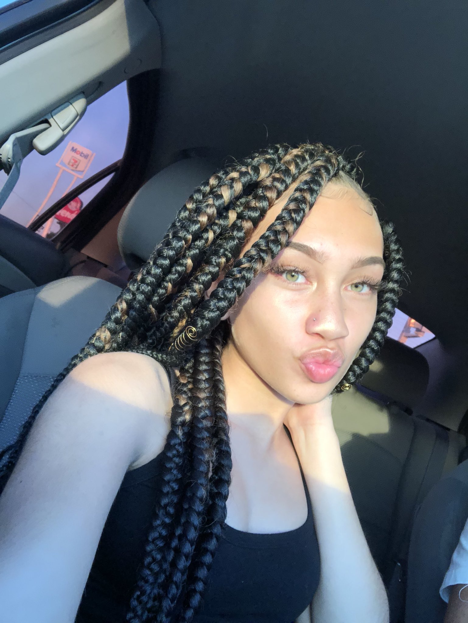 Light Skin Girls With Box Braids