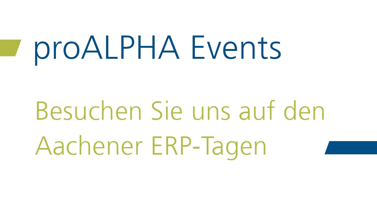 proALPHA ERP System (@proALPHA) | Twitter