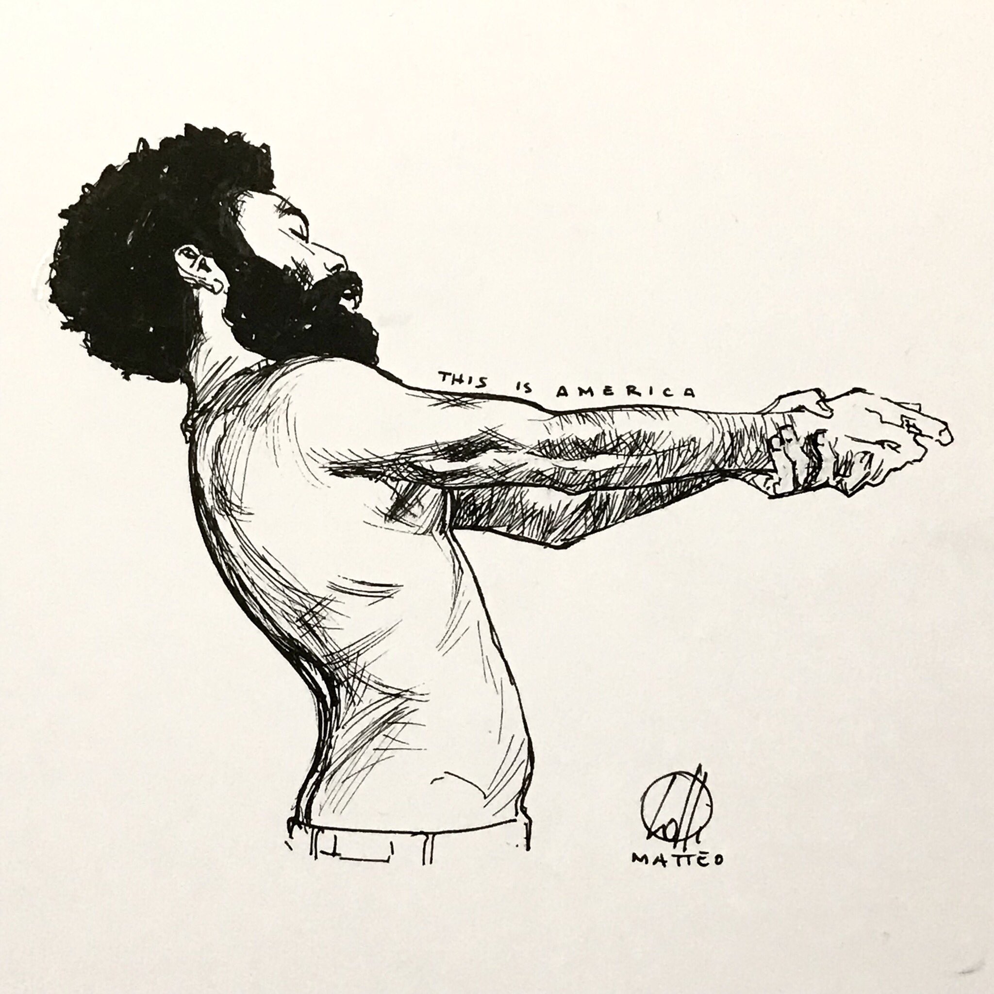 Childish Gambino Drawing