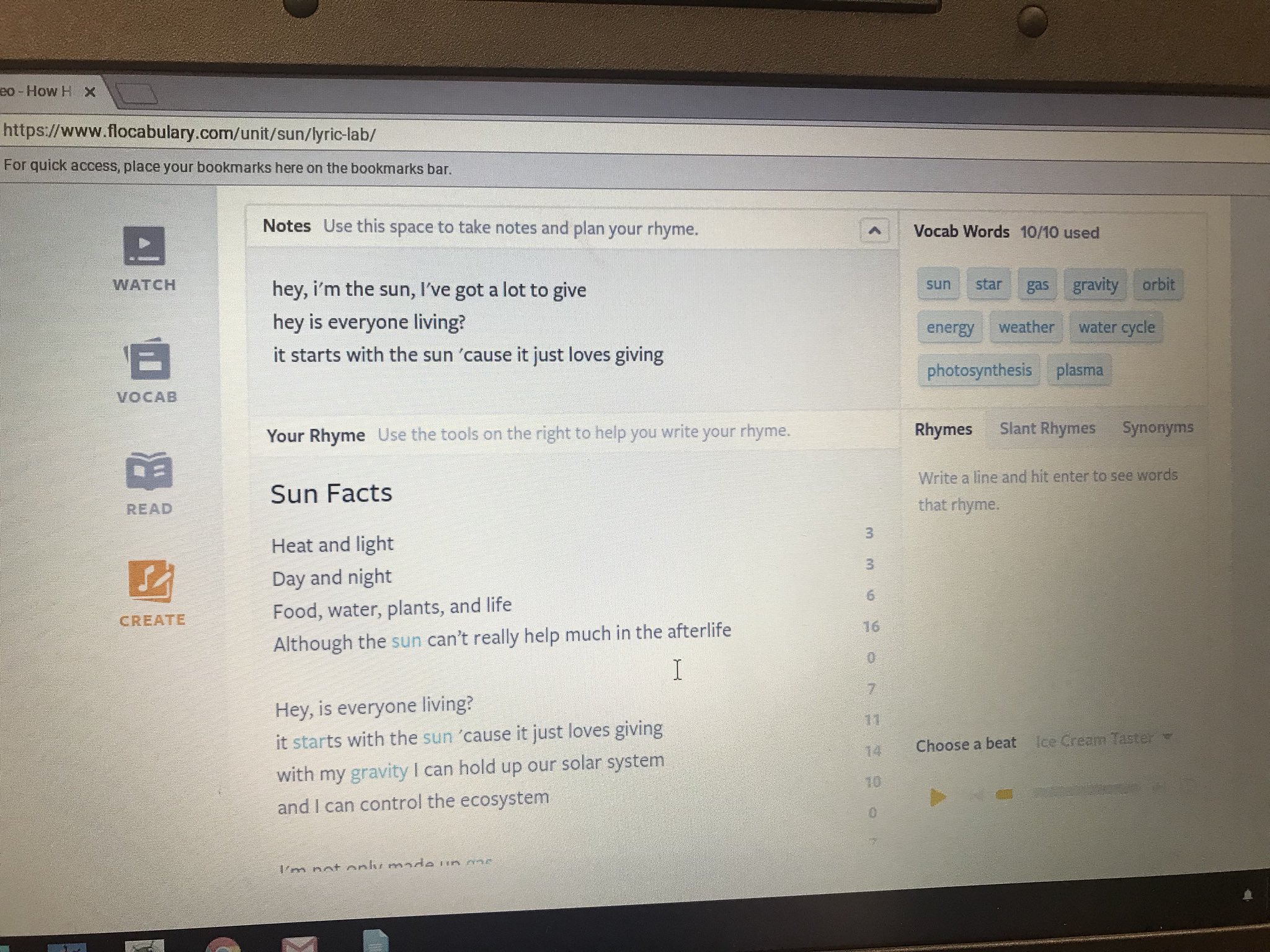 Flocabulary Solar System