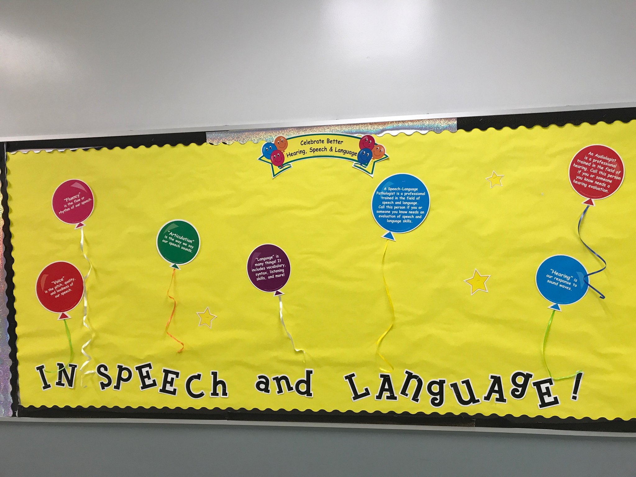 Speech Therapy Bulletin Board