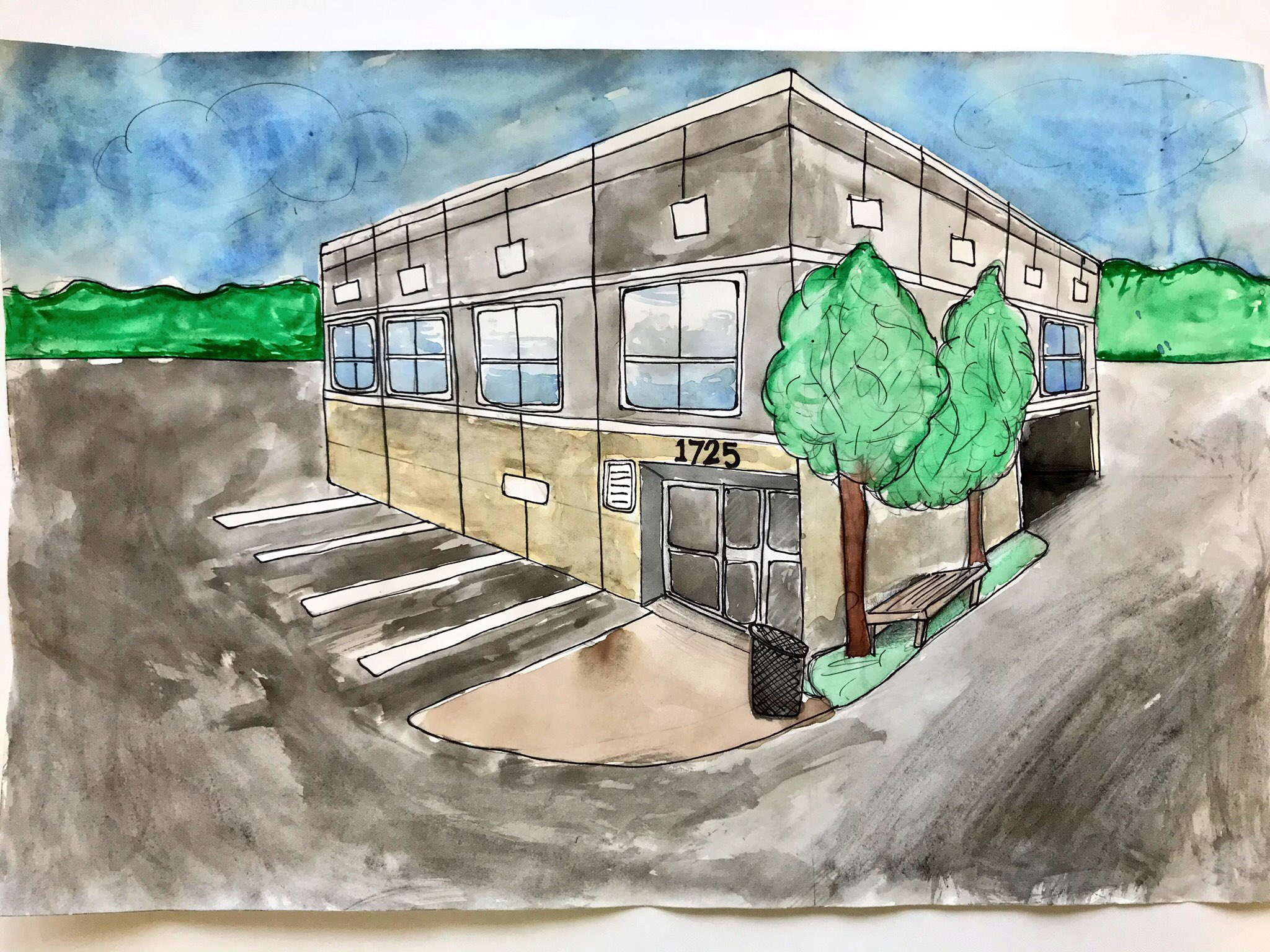 Two Point Perspective Painting