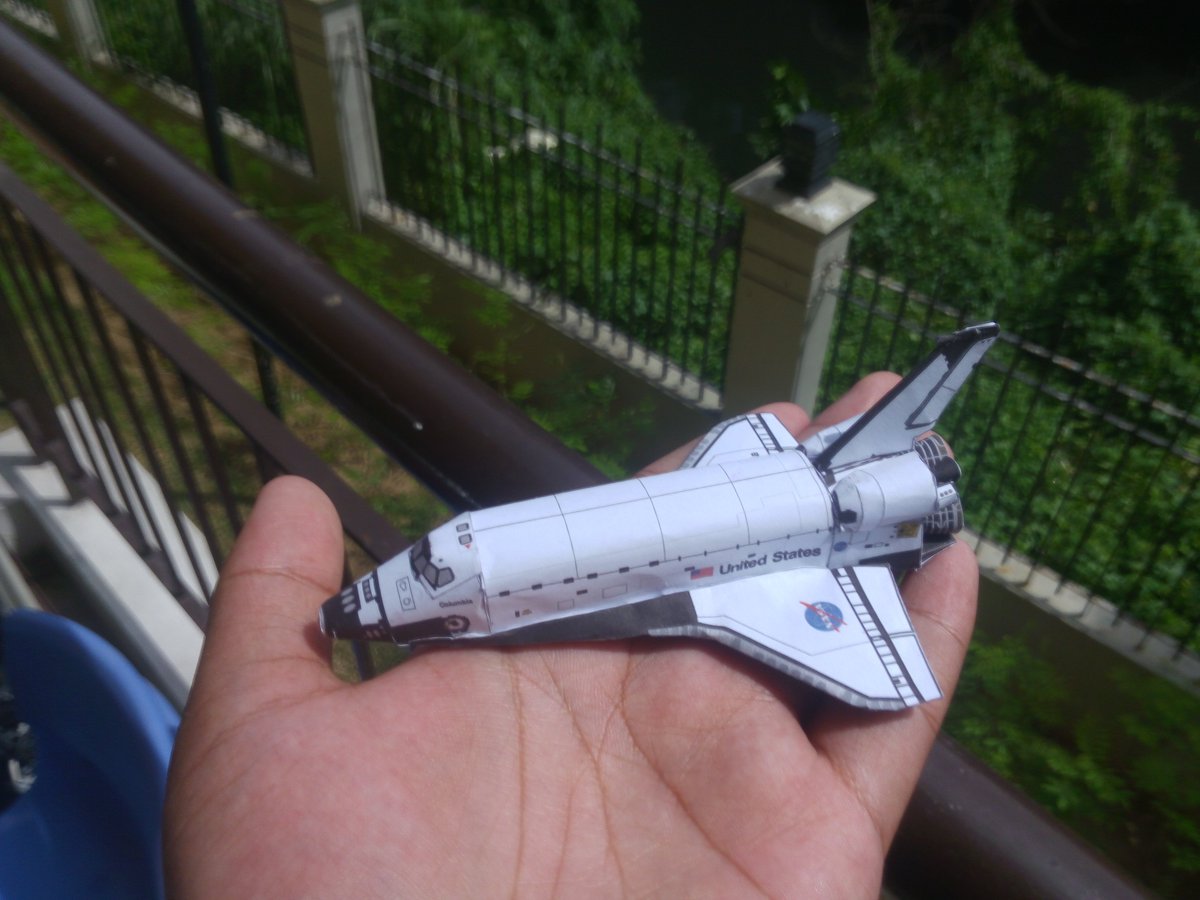 Paper Space Shuttle Model