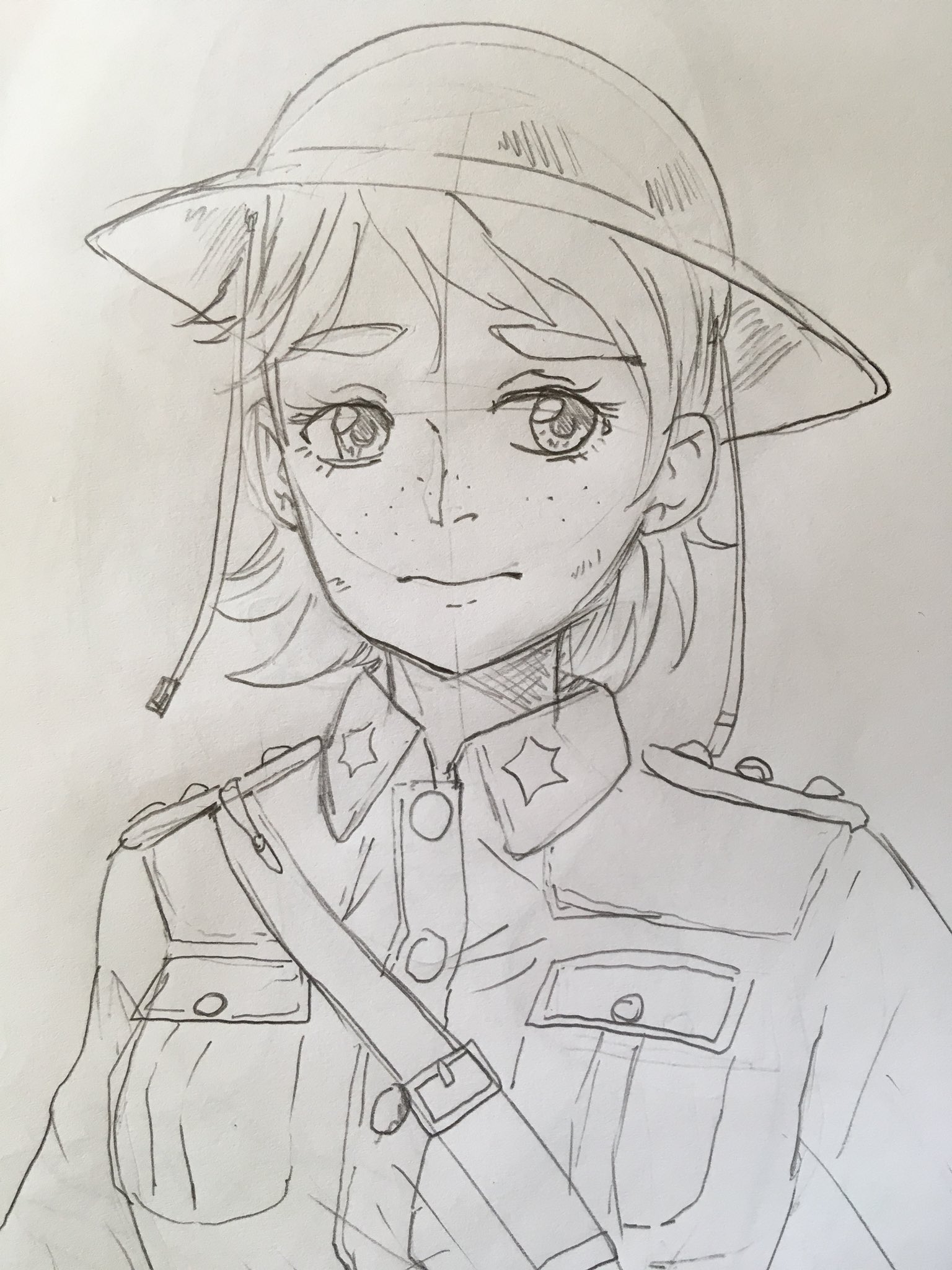 Anime Soldier Drawing
