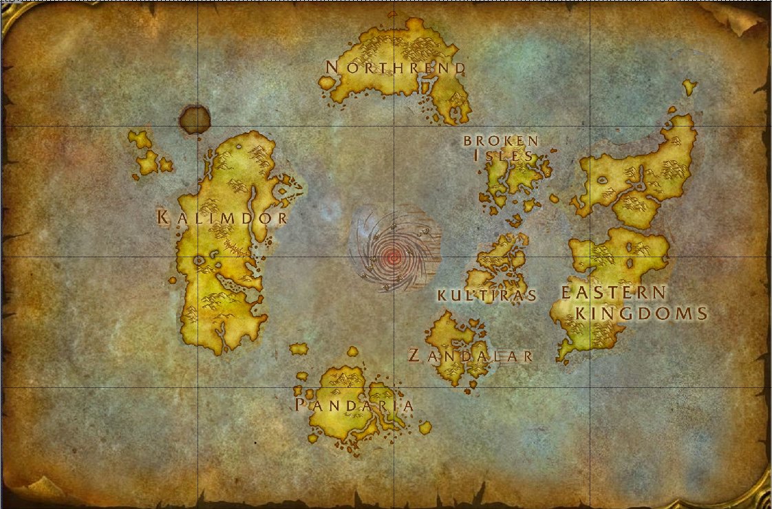 Azeroth Map Mists Of Pandaria