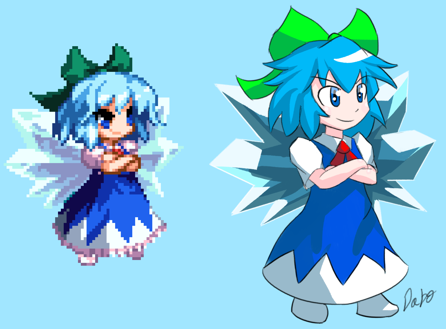 Touhou Cirno Sprites