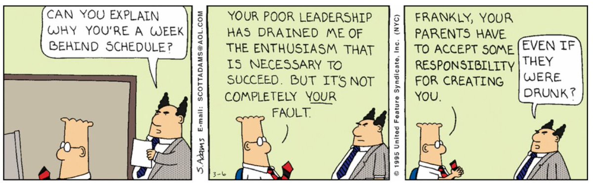 Behind schedule — Dilbert classic | Robert Went | Scoopnest