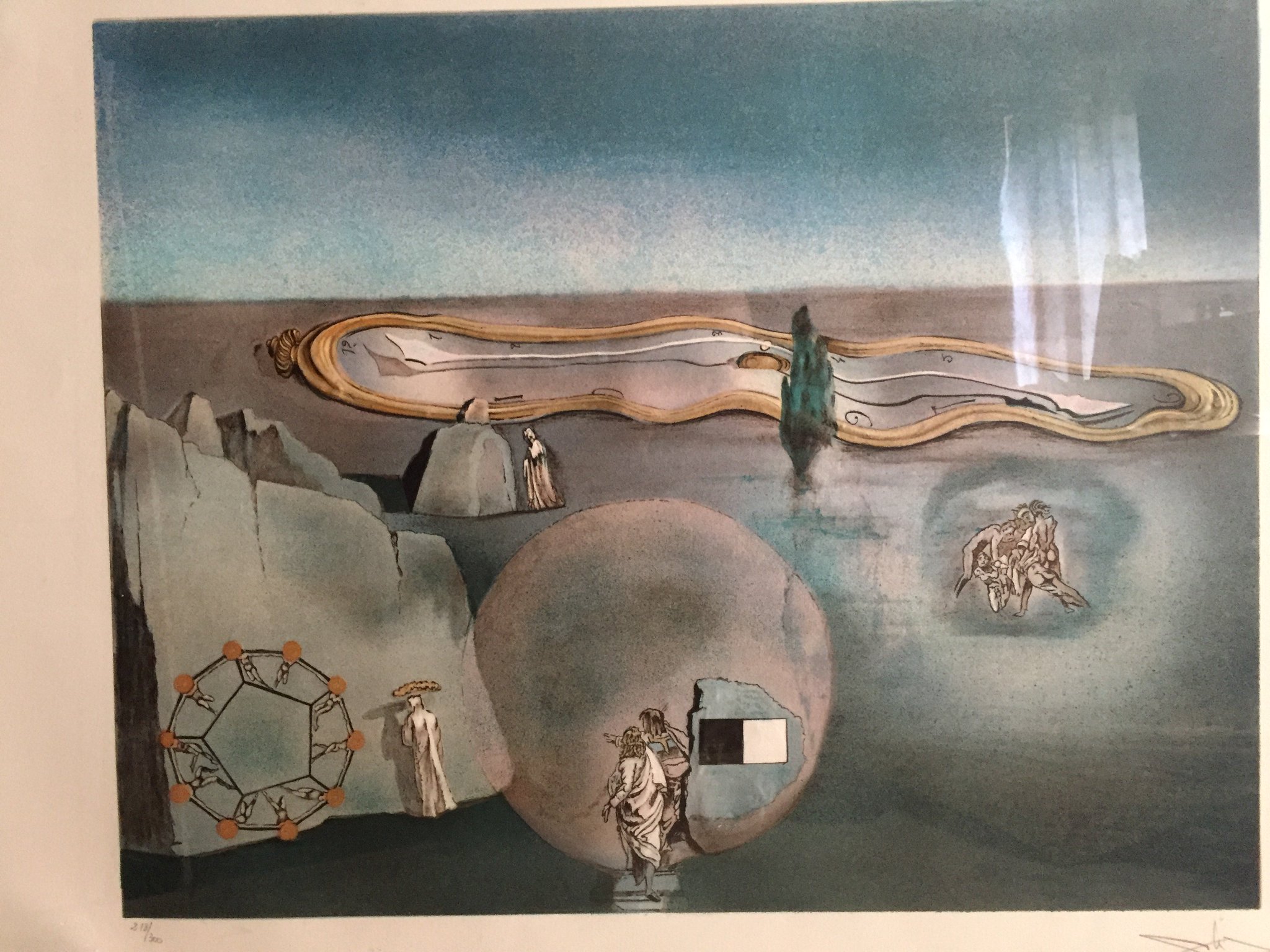 Salvador Dali Painting The Fourth Dimension