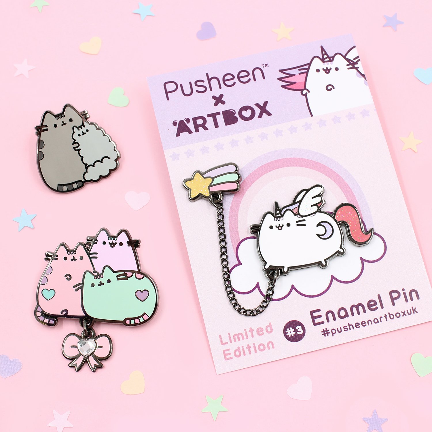 Pusheen the cat on Twitter: "Introducing: 3 limited edition pins from ...