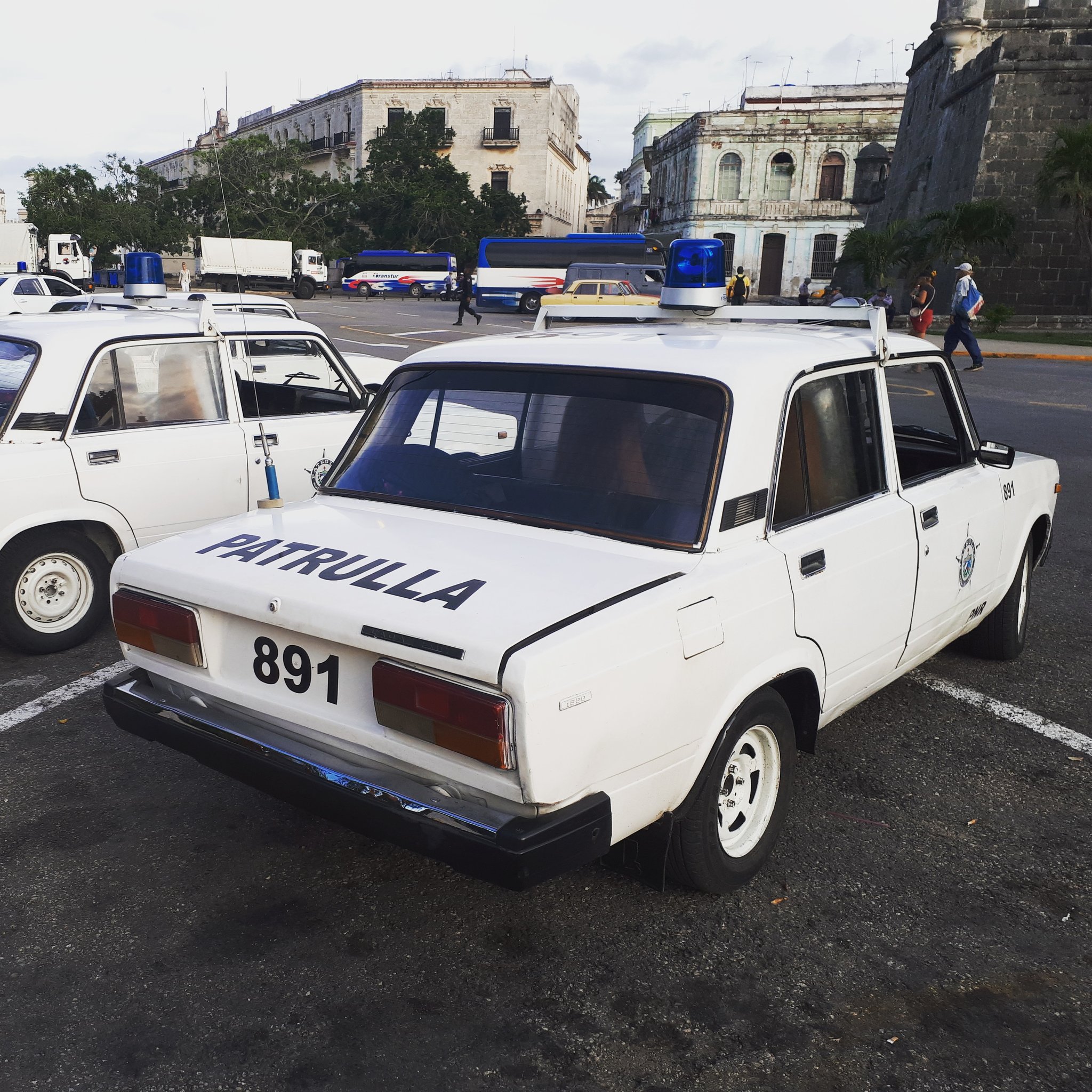 Cuban Police Cars