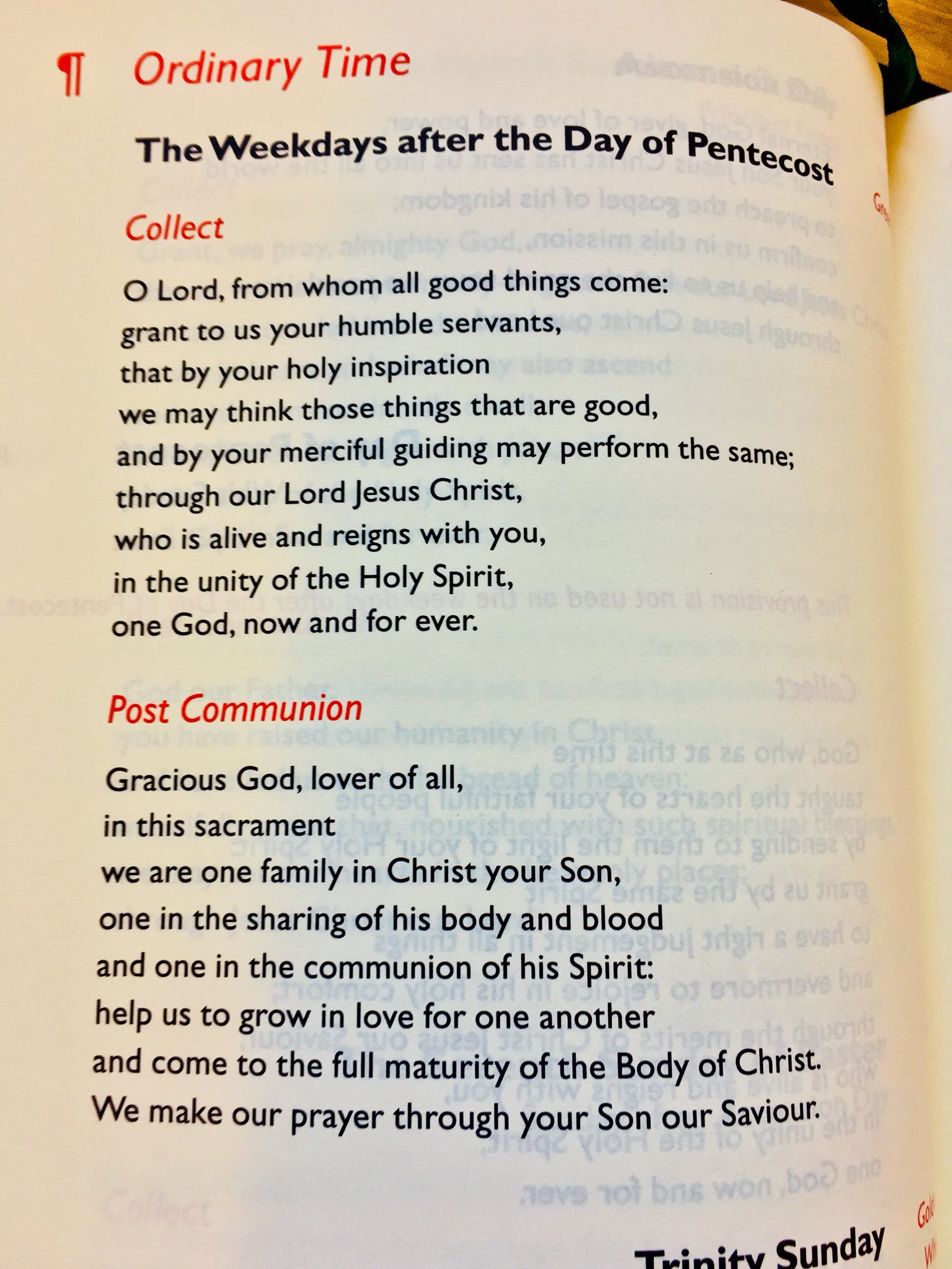 Post Communion Blessing