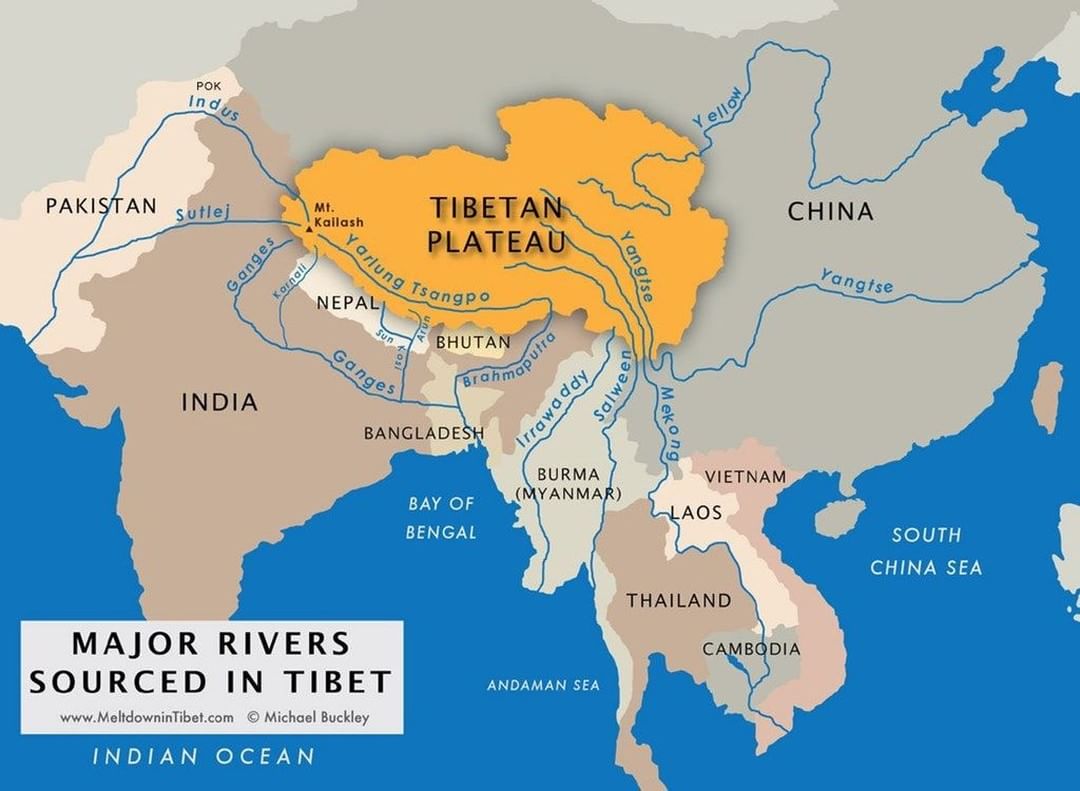 Ganges And Indus River Map