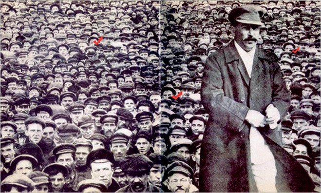 Soviet "photoshop". a photo of stalin and the udarniks (shocktroopers ...