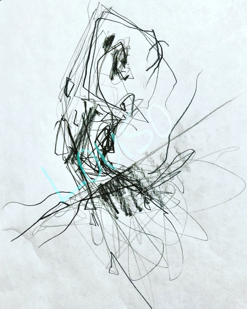 Ballet Dancer Pencil Drawing