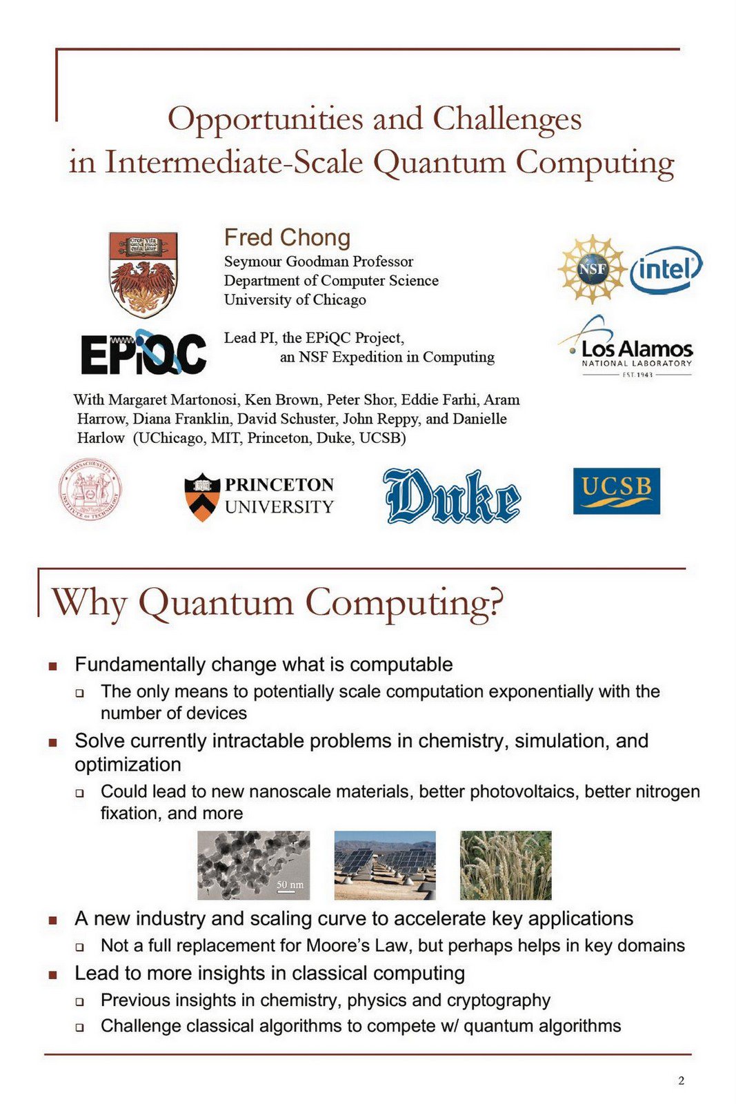 OGAWA, Tadashi on Twitter: "=> "Opportunities and Challenges in Intermediate-Scale Quantum ...