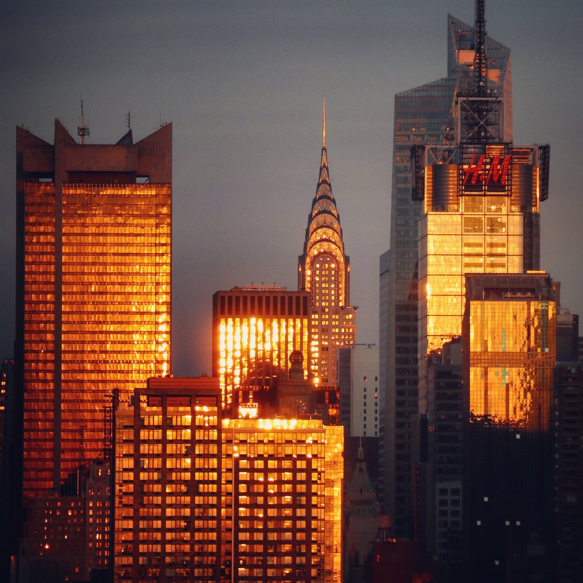 Chrysler Building Sunset