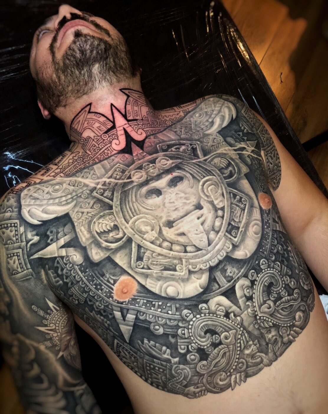 Aztec Chest Plate Tattoo