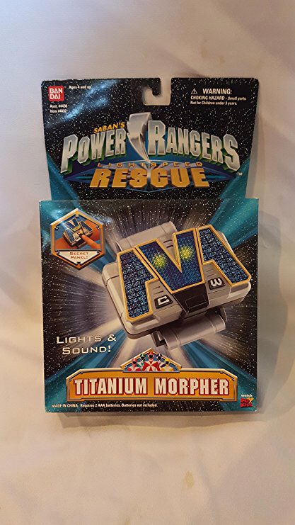 Power Rangers Lightspeed Rescue Titanium Ranger Morpher