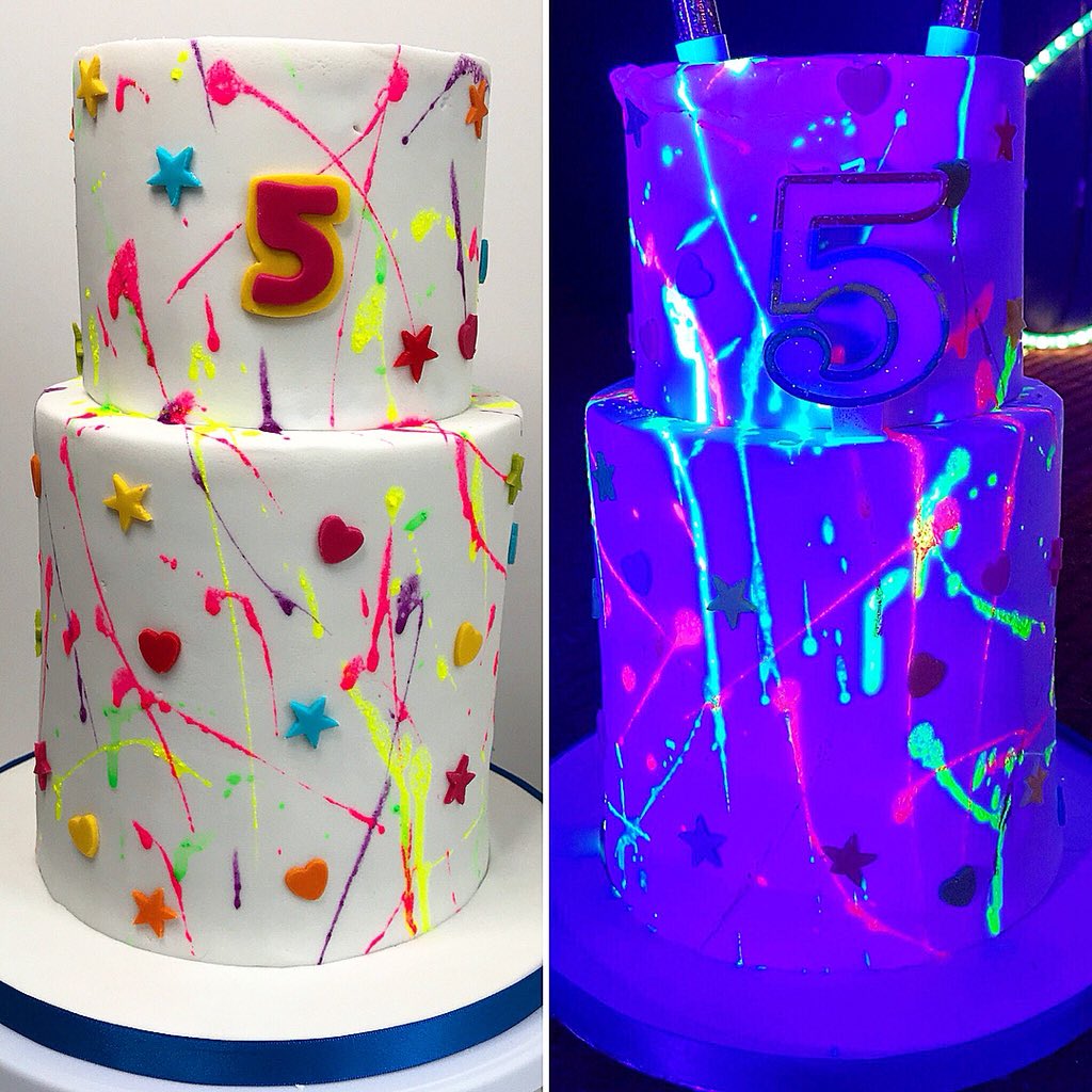 Glow In The Dark Party Cake