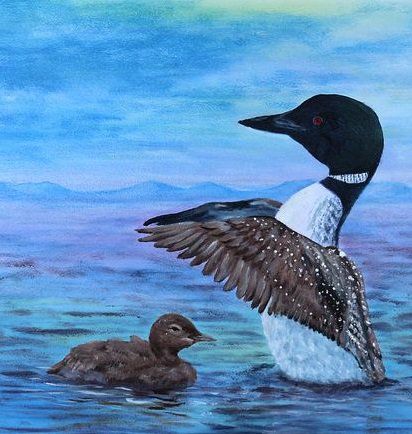 Common Loon Painting