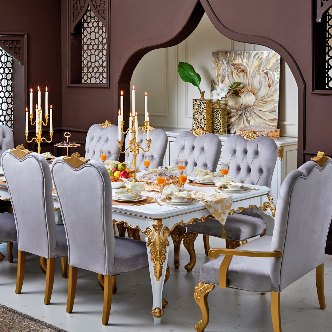 Home Centre X The luxury of Iftar this Ramadan will lie hand in hand with the Bianca dining table Have a grand feast with your loved ones on this dining table