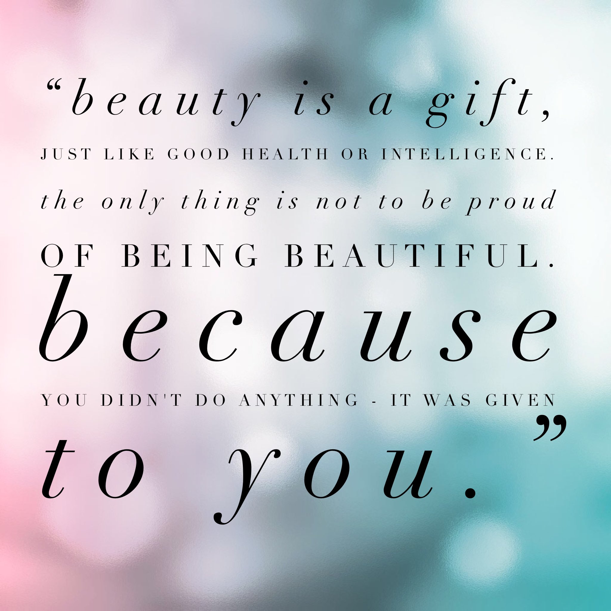 Intelligence Is Beauty