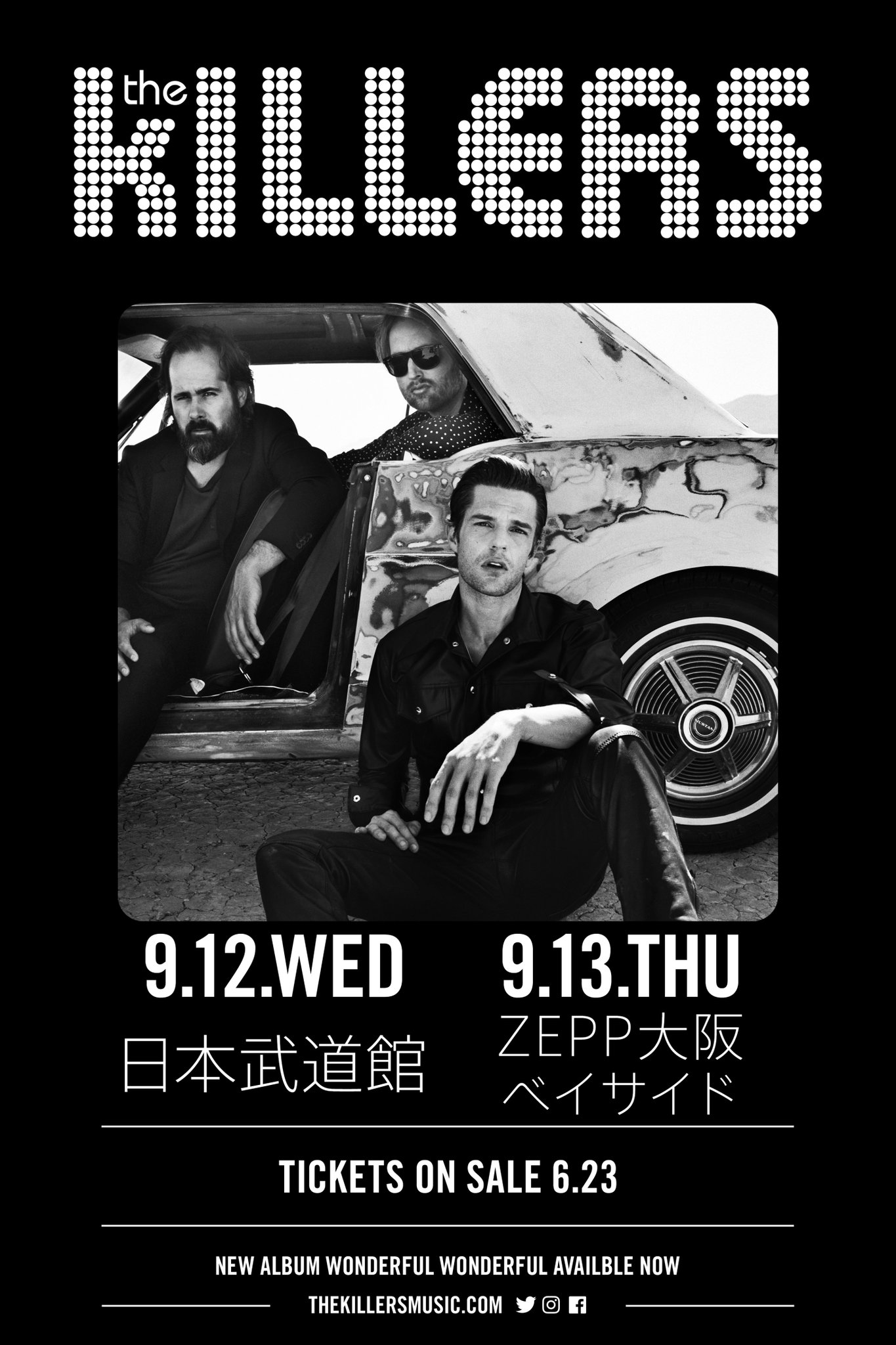 Creativeman on Twitter: "【THE KILLERS待望の来日公演決定！！】 ラスベガス発、今世紀最強のオルタナティヴ・ロックバンド、THE KILLERS！ 5年ぶりと ...