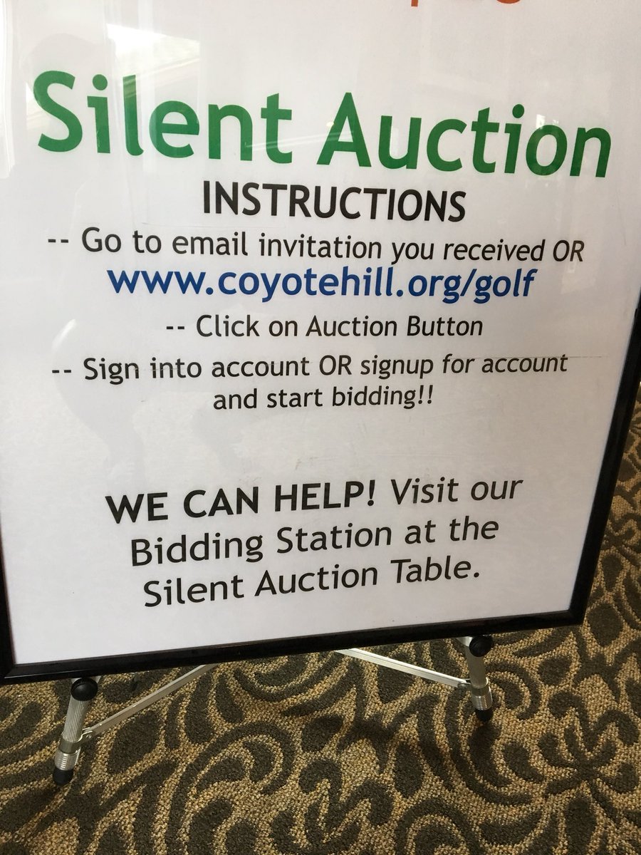 Silent Auction Sign