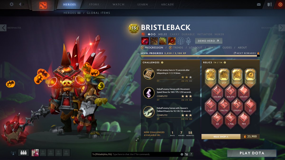 Bristleback Dota 2 Set