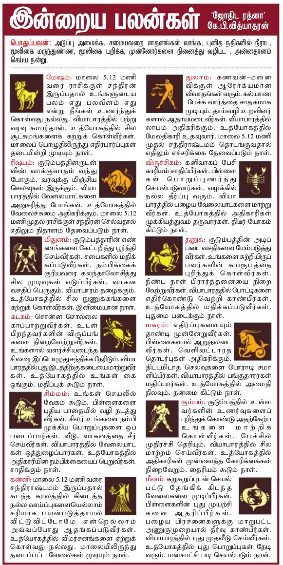 Dinakaran Astrology