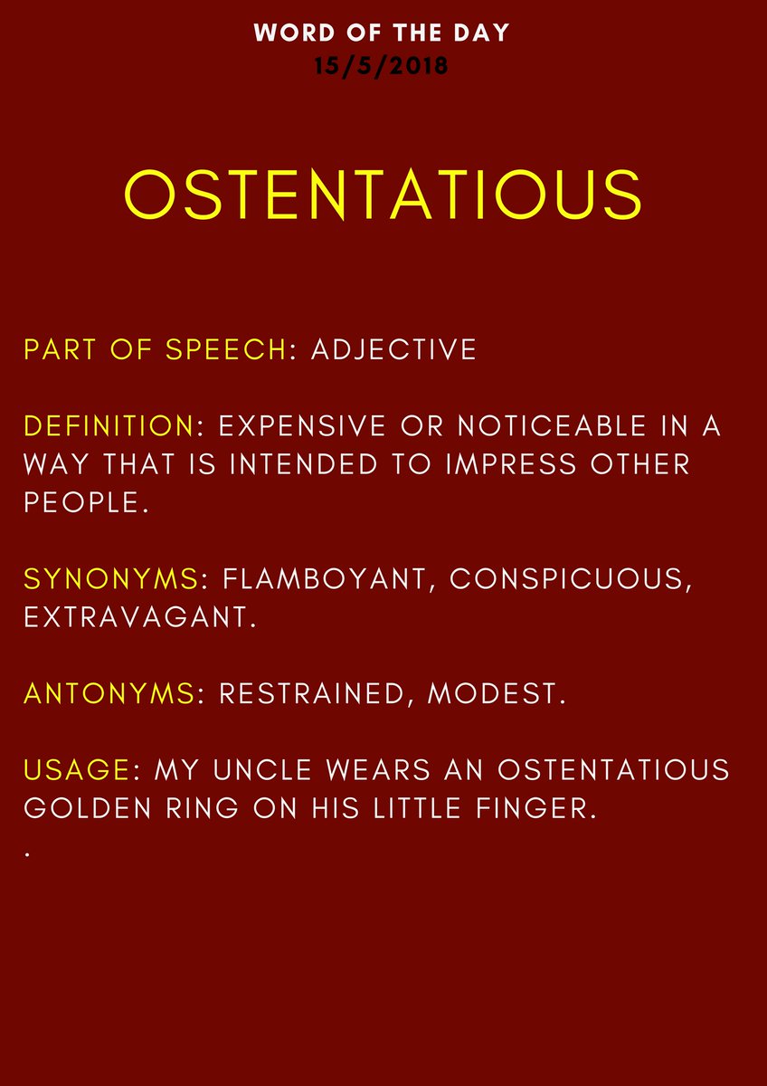 Ostentatious People