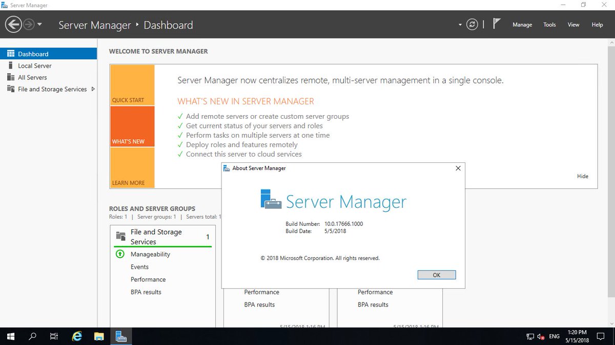 WZor on Twitter: "🖥️Windows Server #vNext 2019 #LTSC - #LongTermServicingChannel, Version 1803 ...