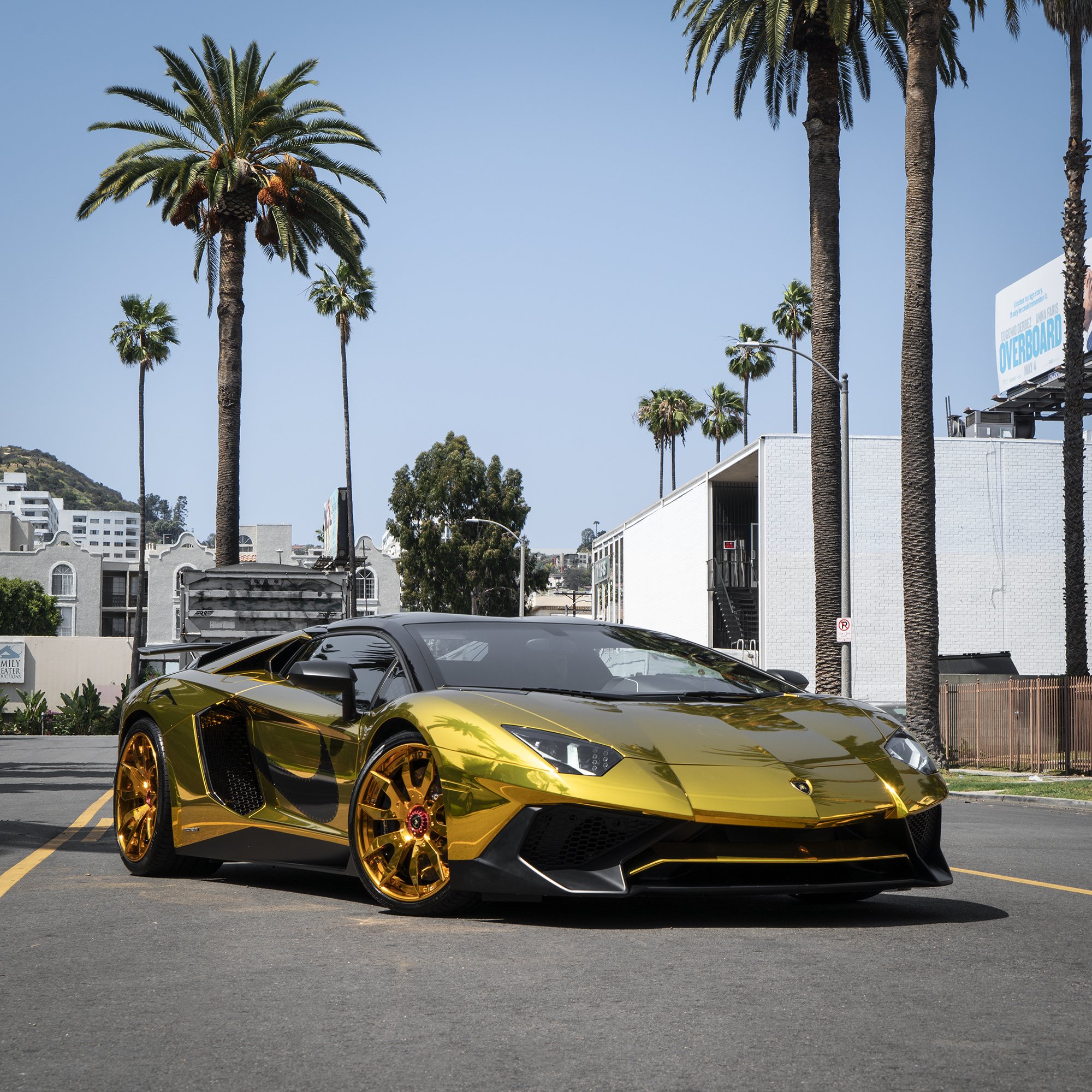 Chris Brown Lamborghini Aventador Blue