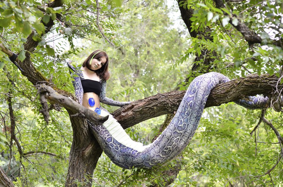 Beautiful Girl Half Snake