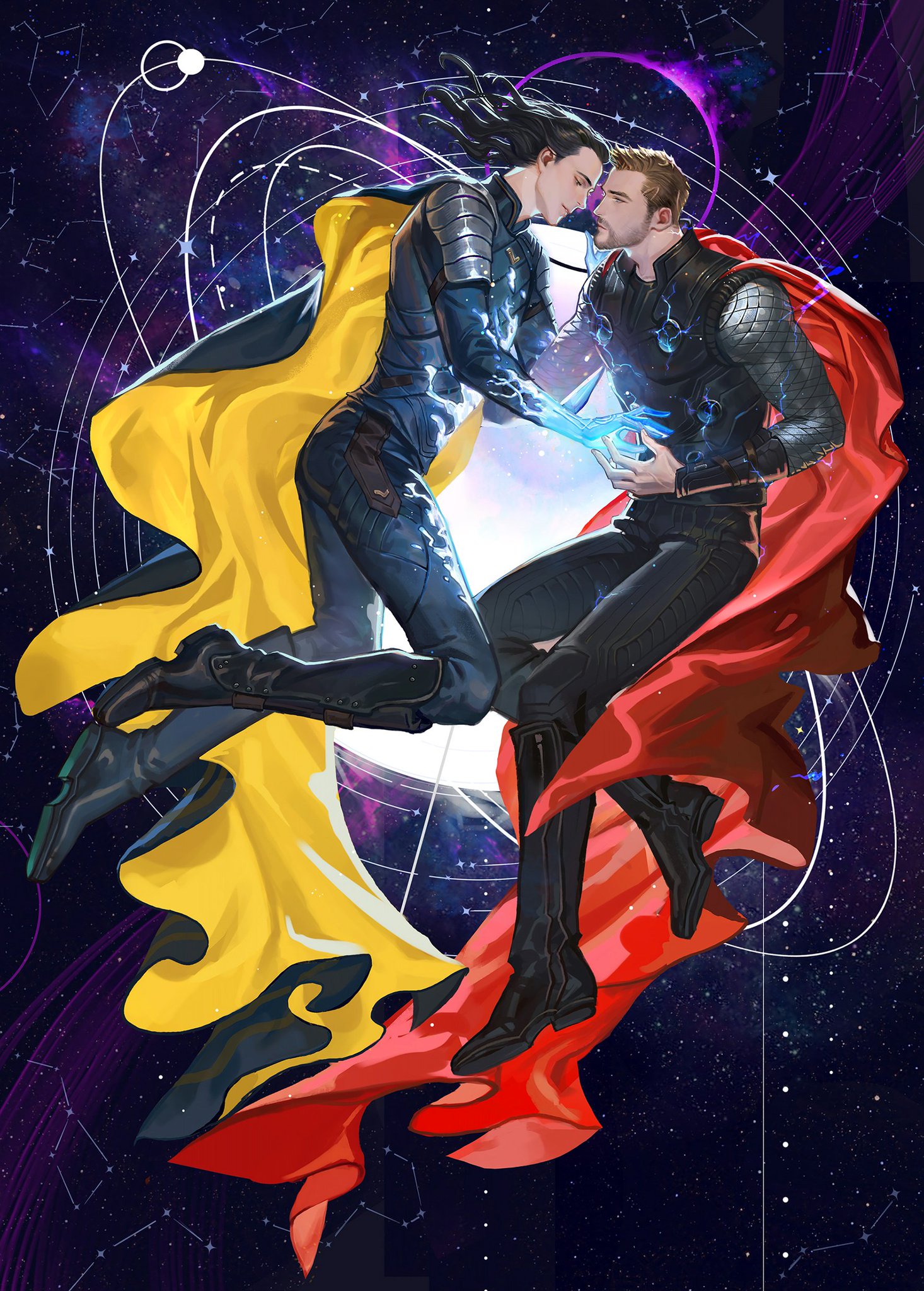 黑桃 on Twitter: "---『你总会来到我身边的，Loki。』 ---『那是因为无论我在哪，你总会找到我，Thor。』 ---『我爱你』 #Thorki #Thor #Loki ...