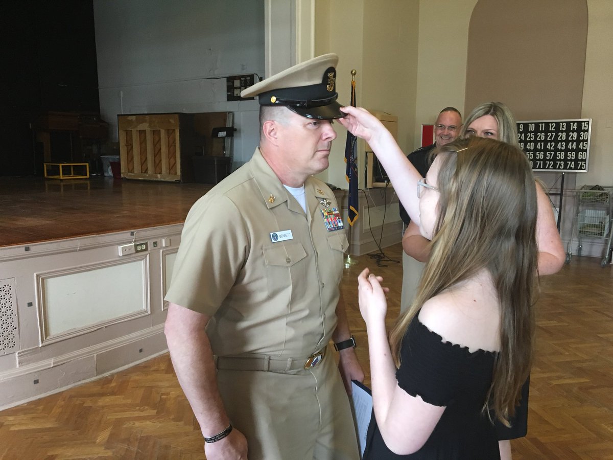 Hospital Corpsman Senior Chief (FMF) David Bennett is frocked to Master ...